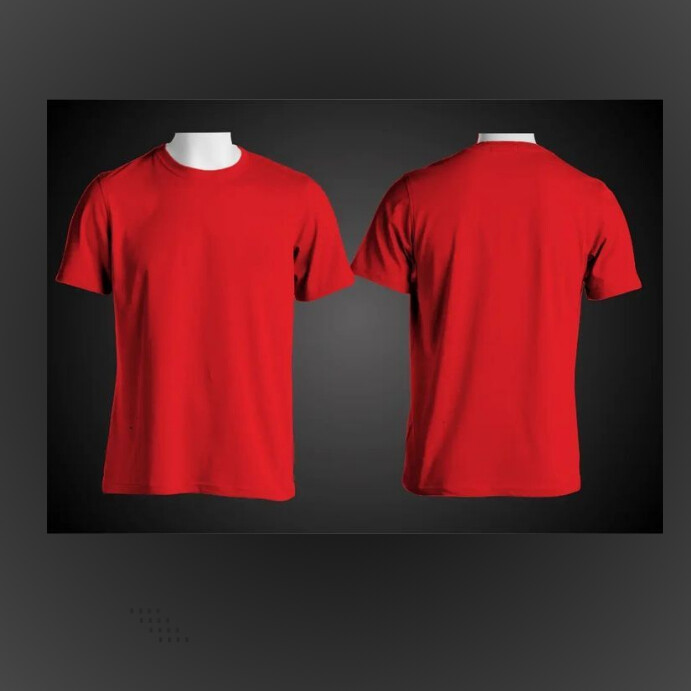 Red Tshirt, Mock up for design Template | PosterMyWall