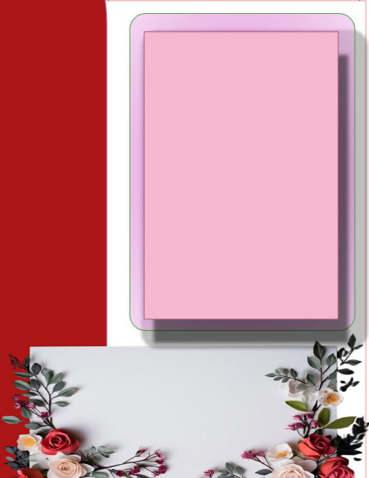 Copy of Red Typographic A Greeting Card Flyer (us Letter) | PosterMyWall