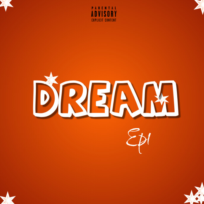 Red Typographic Dream Song Mixtape Album Cover Template | PosterMyWall