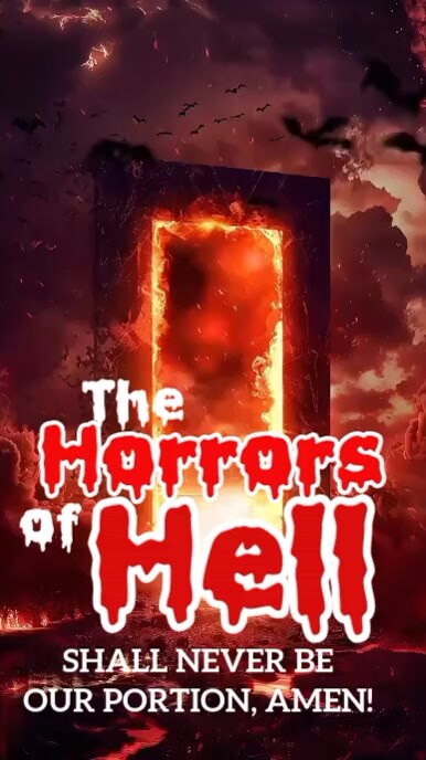 Copy of Red Typographic Horrors Of Hell Instagram Reel | PosterMyWall