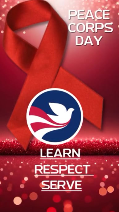 Copy of Red Typographic Peace Corps Day Instagram Reel | PosterMyWall