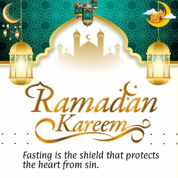 Copy of Red Typographic Ramadan Kareem Instagram Post | PosterMyWall