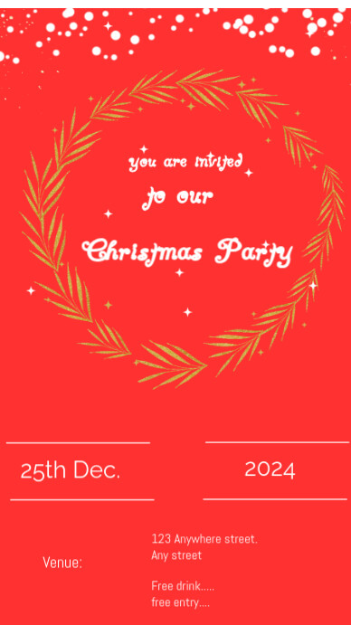 Red Typographic Red Instagram Story Template | PosterMyWall