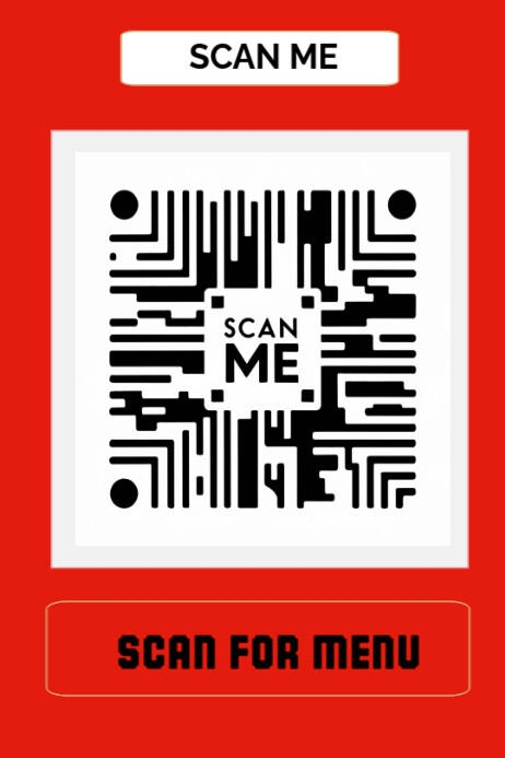 Copy of Red Typographic Scan Me Poster | PosterMyWall