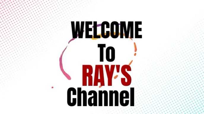 Red Typographic Welcome Note For Youtube Channel Digital Display (16:9 ...