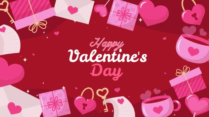 Red Valentine's Day Digital Display Video Template | PosterMyWall