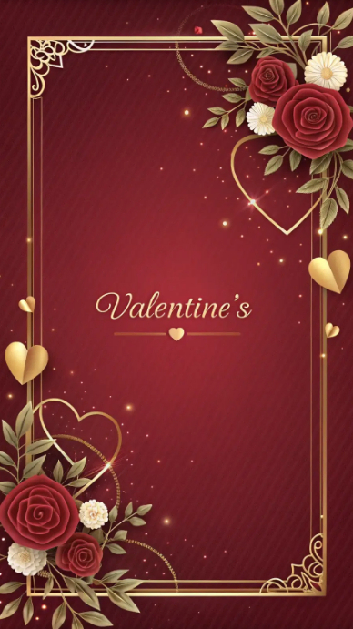 Red Valentine's Day Instagram Story Template | PosterMyWall