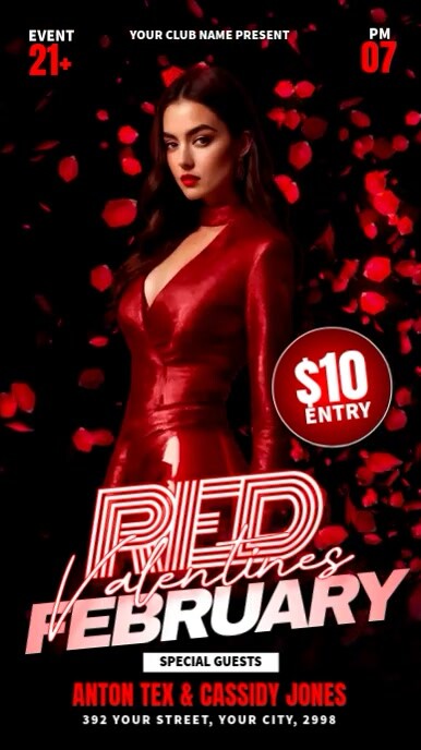 Red Valentines Template | PosterMyWall