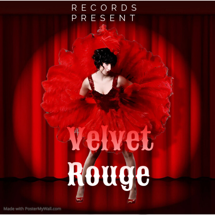 Red Vintage Album Cover Design Album Cover Template | PosterMyWall