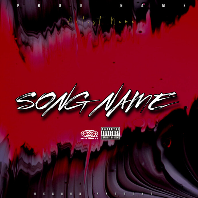 Red Vintage Cd Cover Album Cover Template | PosterMyWall