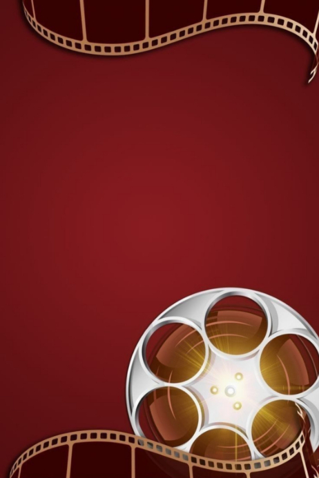 Red Vintage Cinematic Frame Background Poster Template | PosterMyWall