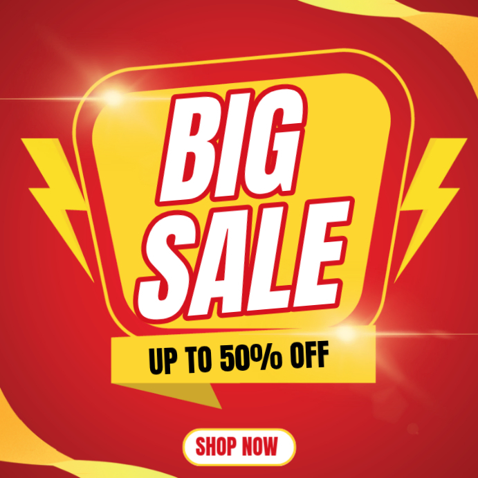 Plantilla de Red Vintage Sale Ad Instagram Template Instagram Post ...