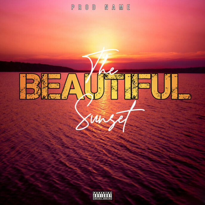 Red Vintage Sunset Mixtape Cover Album Cover Template | PosterMyWall