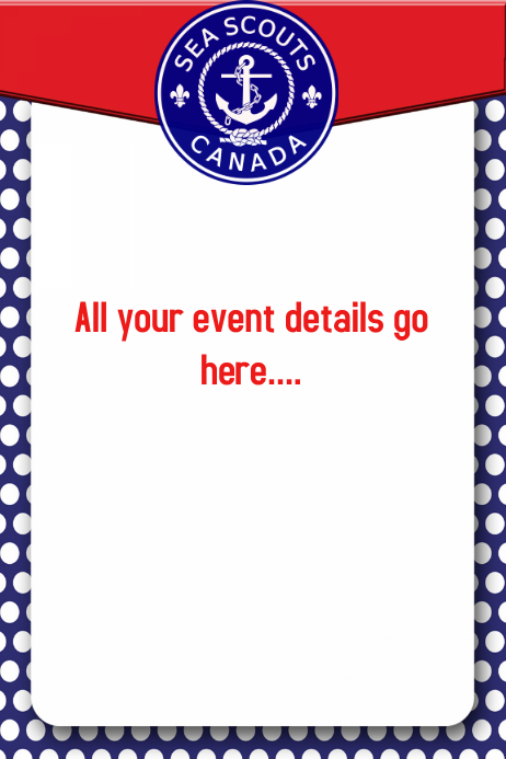 Copy of red white blue nautical themed poster flyer template retail ...