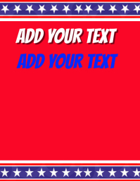 Red White Blue Patriotic Background Template | PosterMyWall
