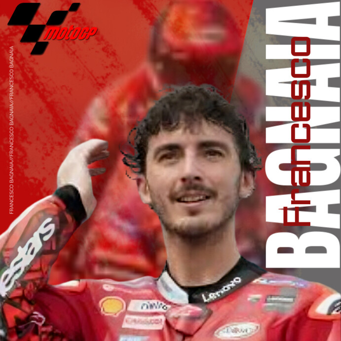 Red white motogp template | PosterMyWall