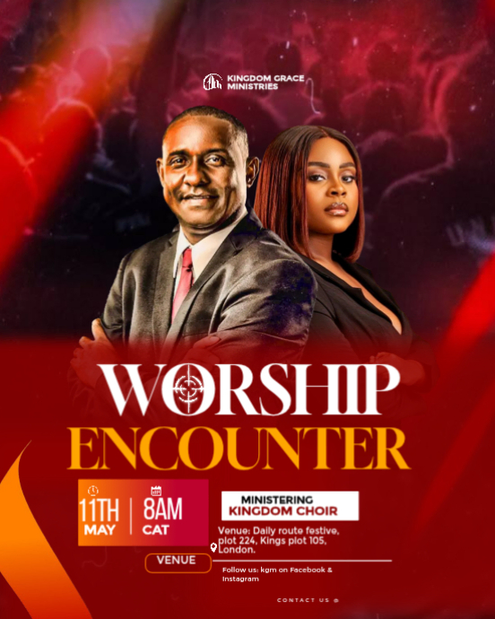 Copy of Red Worship Event Instagram Portrait | PosterMyWall