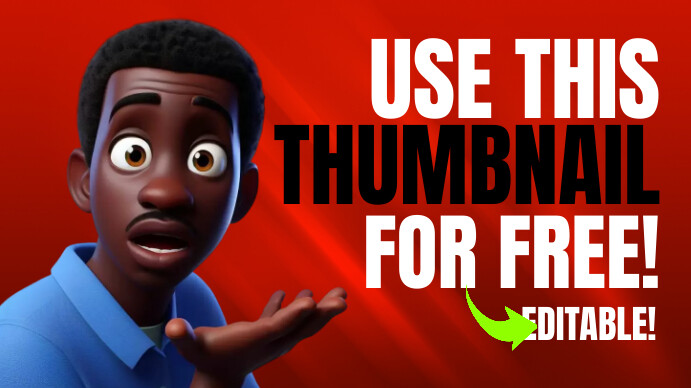 Red youtube thumbnail brunette man Templat | PosterMyWall