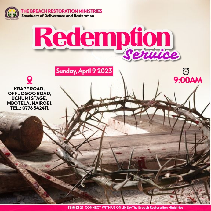 redemption service Template | PosterMyWall