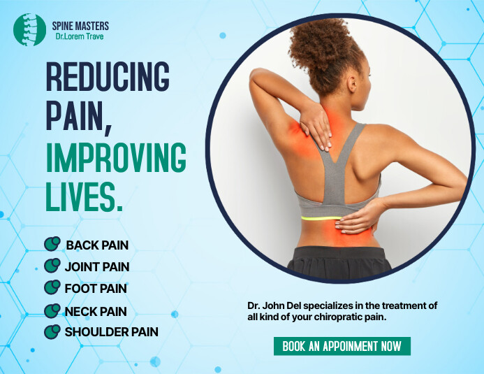 Reducing Pain From Back Pain Template | PosterMyWall