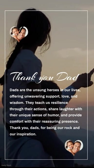 Reel - Father's Day -Quote - Celebration Template | PosterMyWall