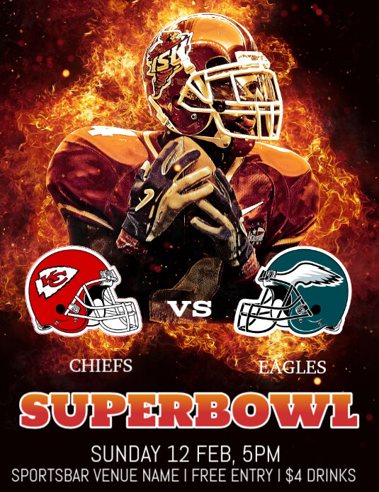 Ref Super Bowl party (1) Template | PosterMyWall