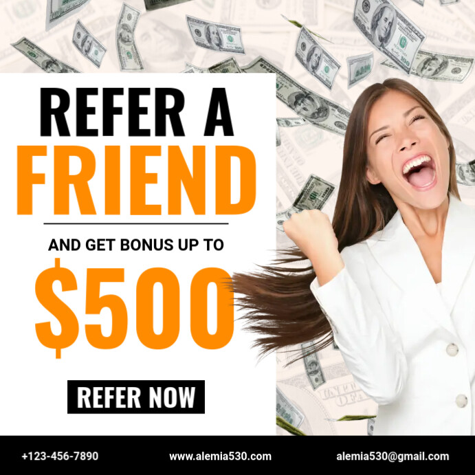 Refer A Friend Template | PosterMyWall