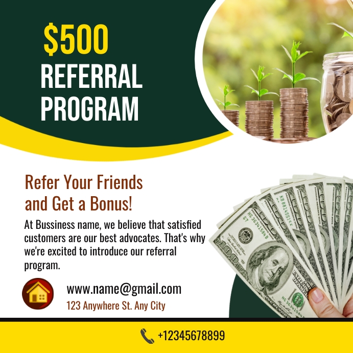 Referral free templates | PosterMyWall