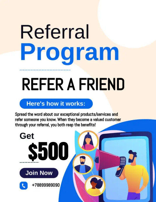 Copy of referral program, small business | PosterMyWall
