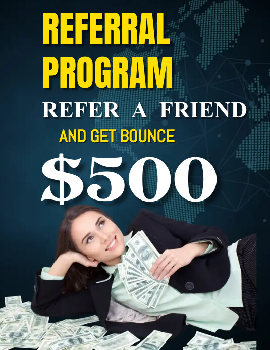 referral program, small business Template | PosterMyWall