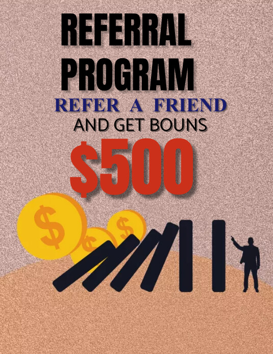 Copy of referral program, small business | PosterMyWall