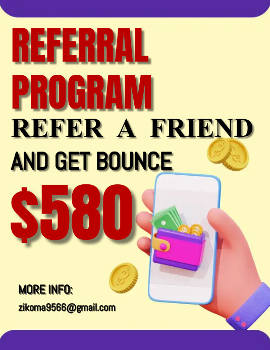 referral program, small business Template | PosterMyWall