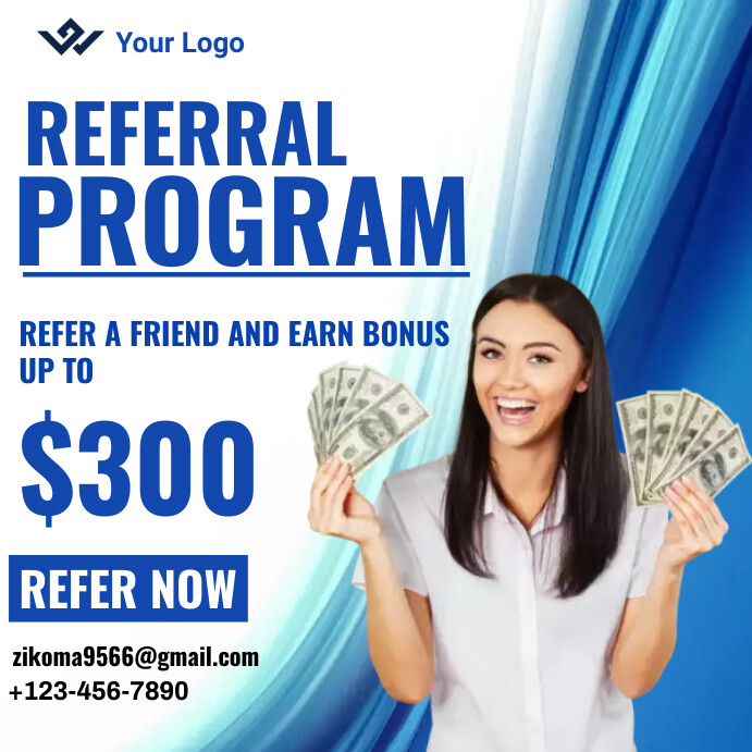 Plantilla de Referral program, Small business | PosterMyWall