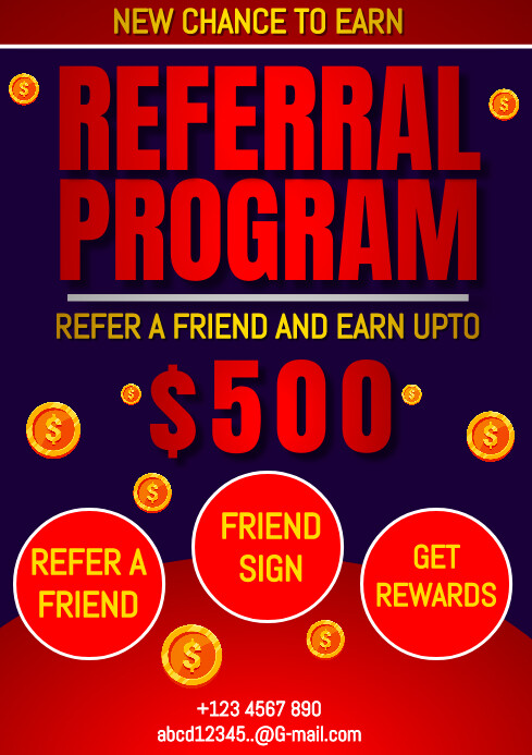 Referral program Template | PosterMyWall