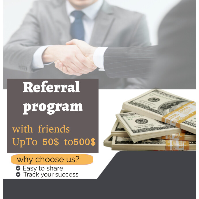 Referral program Templat | PosterMyWall