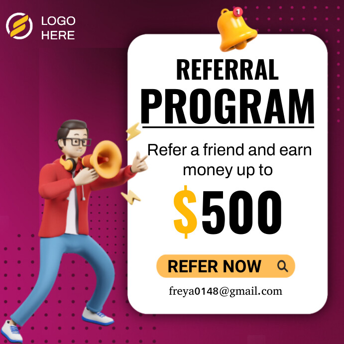 Referral program Template | PosterMyWall