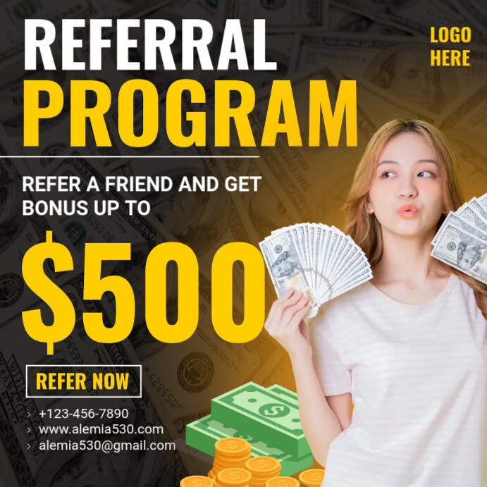 Referral Program Template | PosterMyWall
