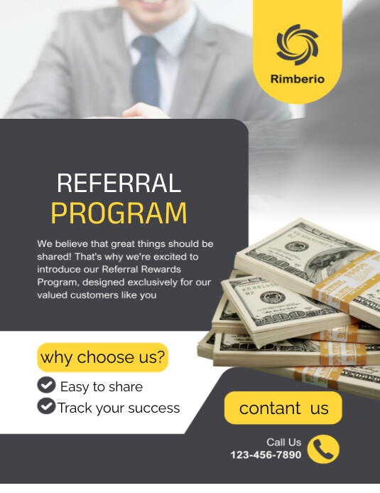 REFERRAL PROGRAM Template | PosterMyWall