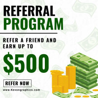 Referral program Instagram Post Template | PosterMyWall