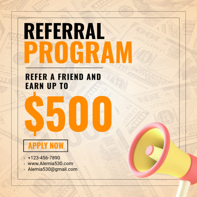 Referral program Template | PosterMyWall