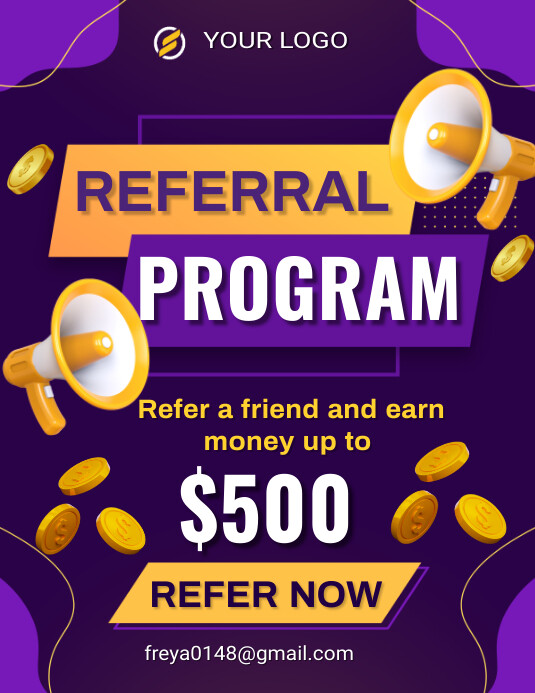 Referral program Template | PosterMyWall
