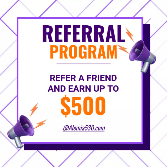 Plantilla de Referral program | PosterMyWall