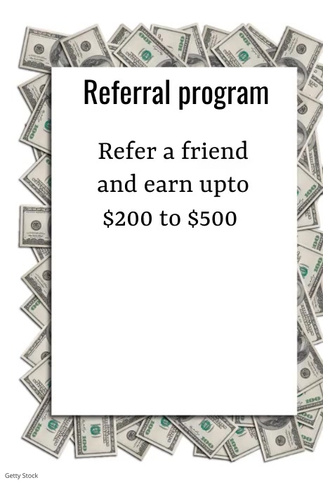 Plantilla de Referral program | PosterMyWall