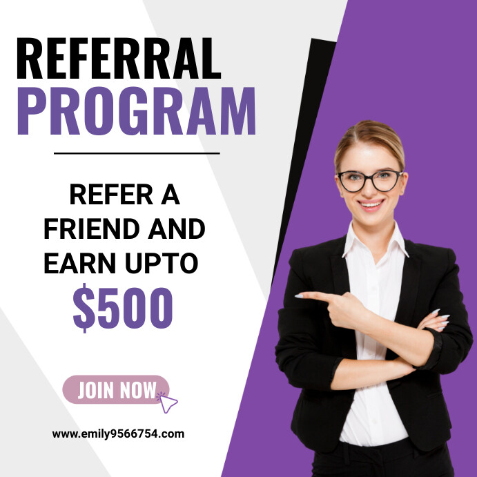 Referral program Template | PosterMyWall