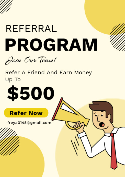 Referral program Template | PosterMyWall