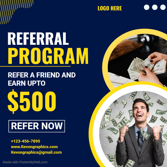 Referral program Template | PosterMyWall