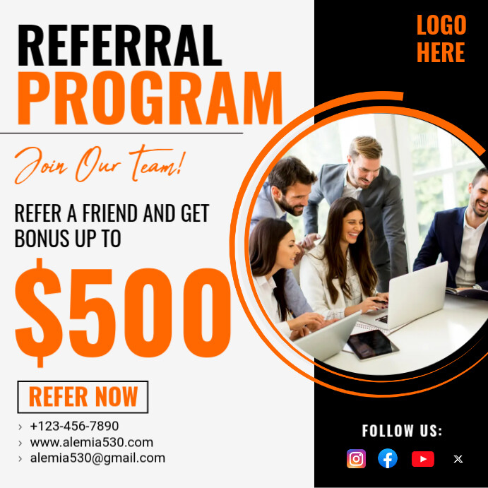 Referral Program Template | PosterMyWall