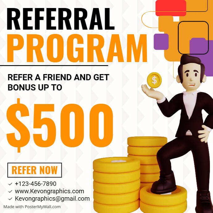 Referral Program Template | PosterMyWall