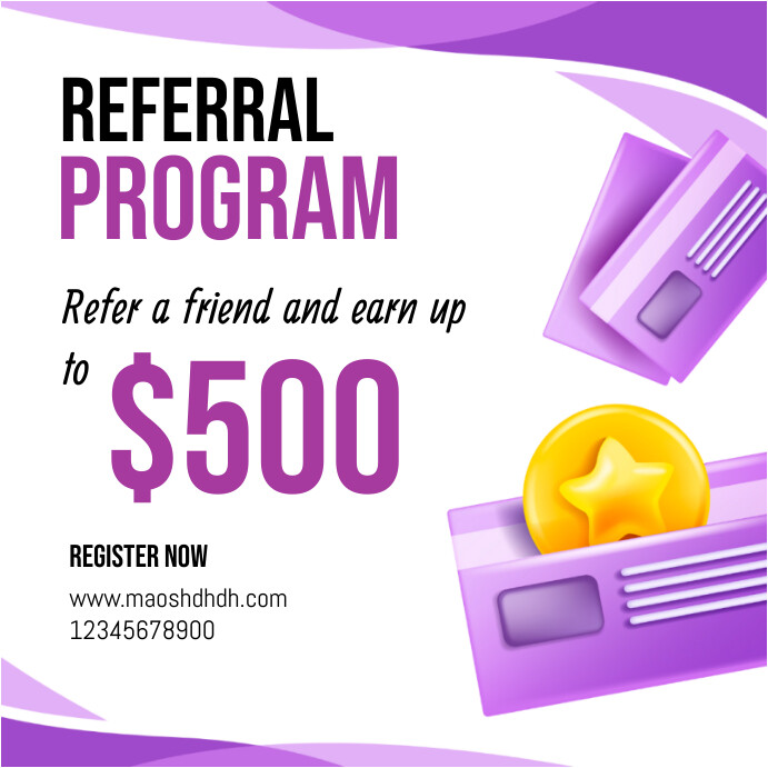 referral program Templat | PosterMyWall