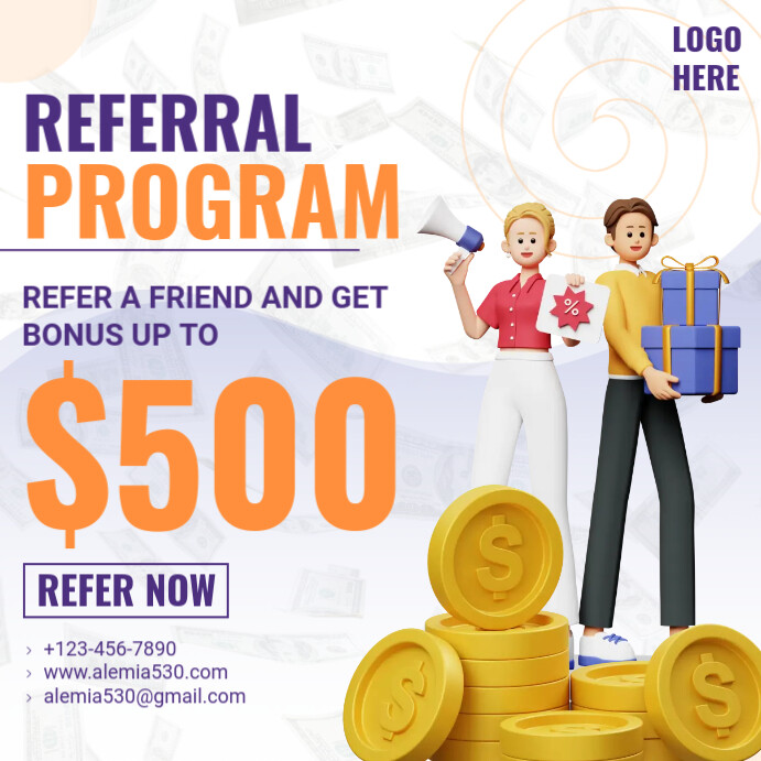 Referral Program Template | PosterMyWall